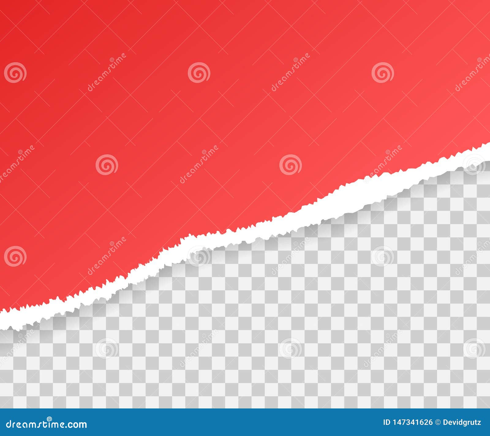 Torn Paper Edges, Seamless Horizontally. Vector Stock Illustration ...