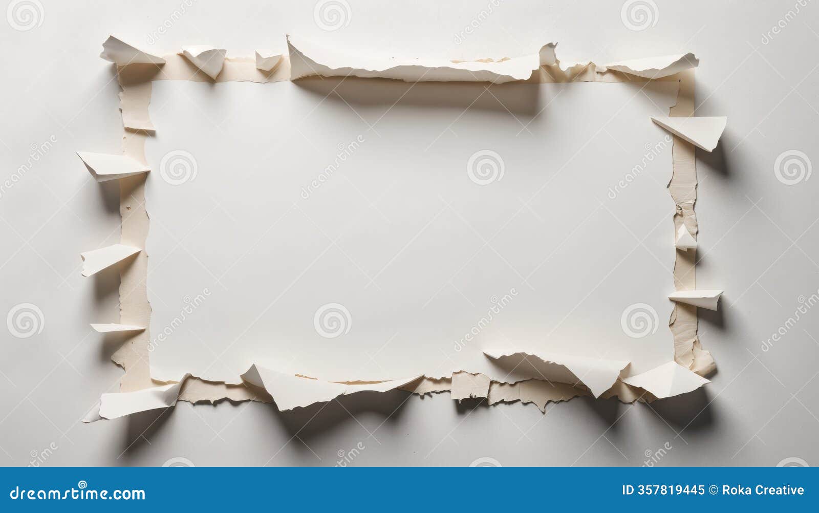 "Frayed Boundaries: the Art of Torn Simplicity" Stock Illustration ...