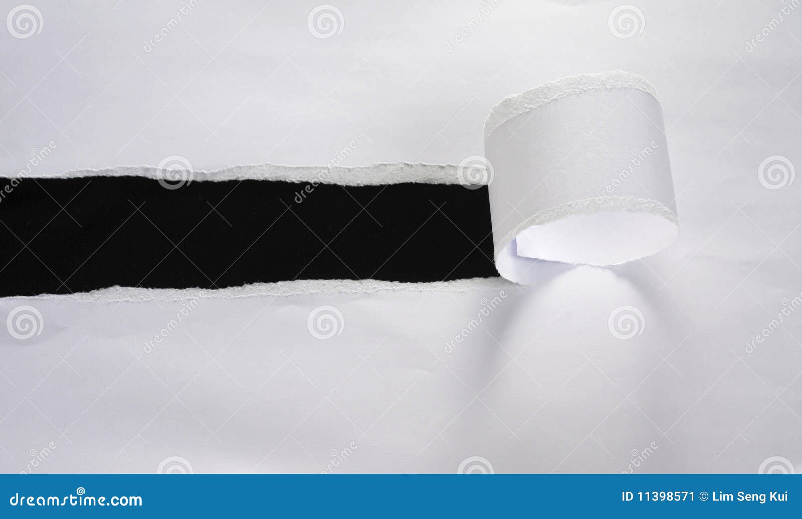 Torn paper form curve stock image. Image of background - 11398571
