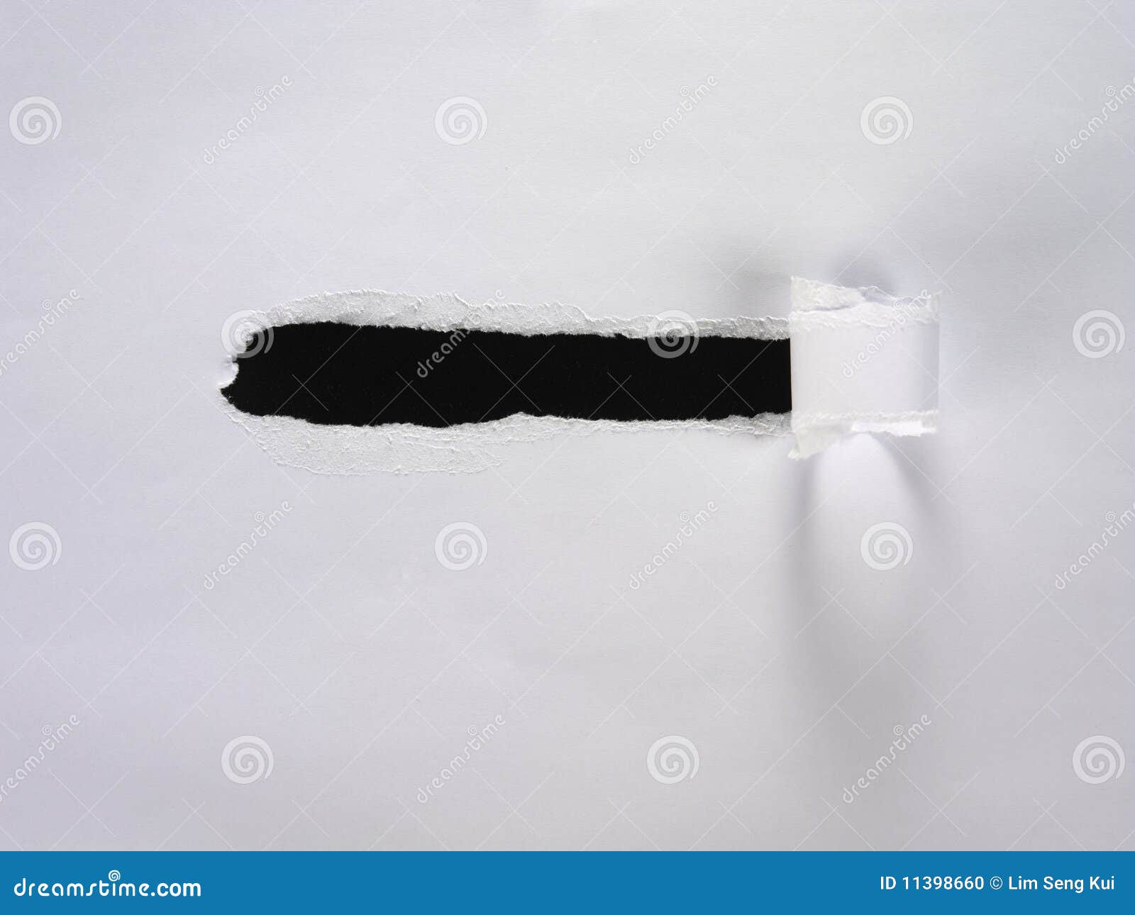 Torn paper form curve stock photo. Image of ripped, sample - 11398660