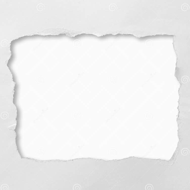 Torn Paper in the Form of a Frame Stock Illustration - Illustration of ...
