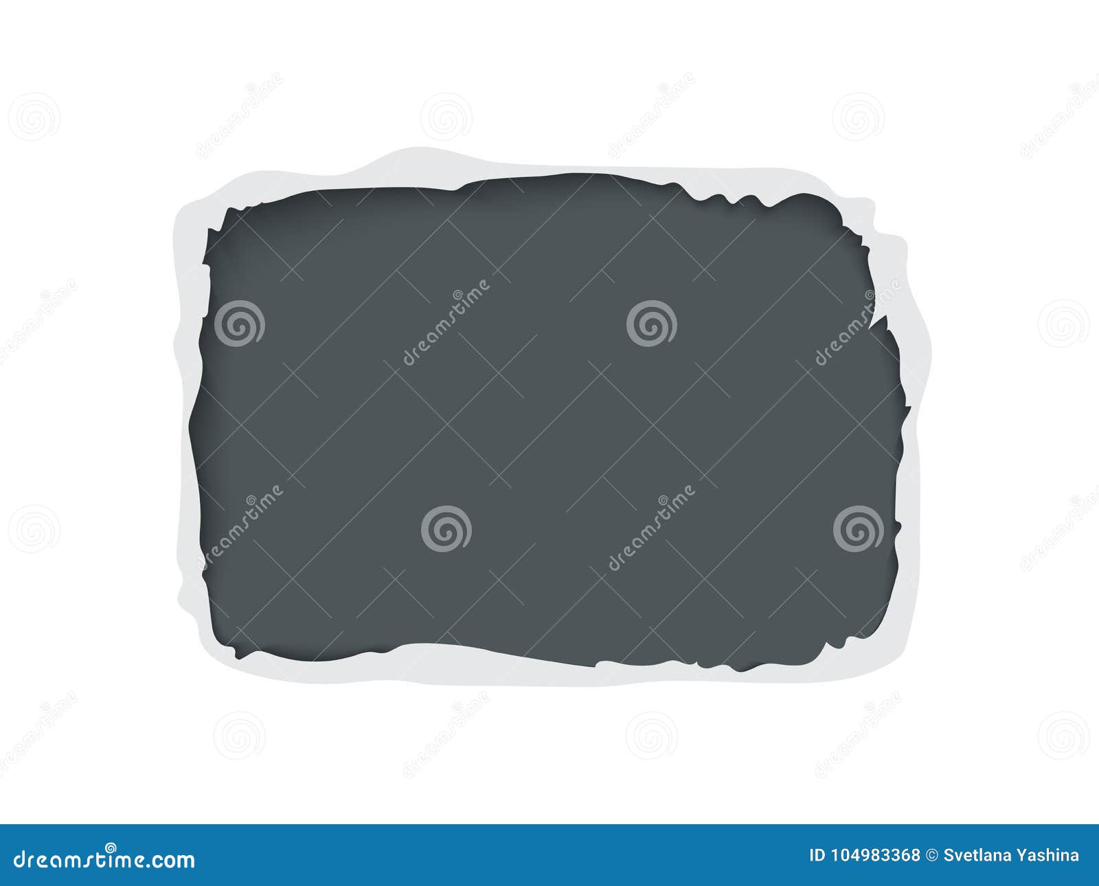 Torn Paper Frame Vector Template Stock Vector - Illustration of rough ... Torn Paper Frame Vector Template Stock Vector - Illustration of rough ...