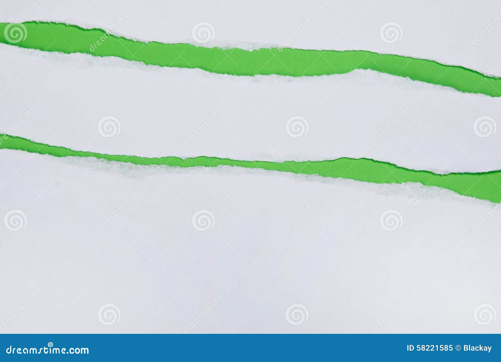 Torn Paper on Green Background Stock Image - Image of paper, strip ...
