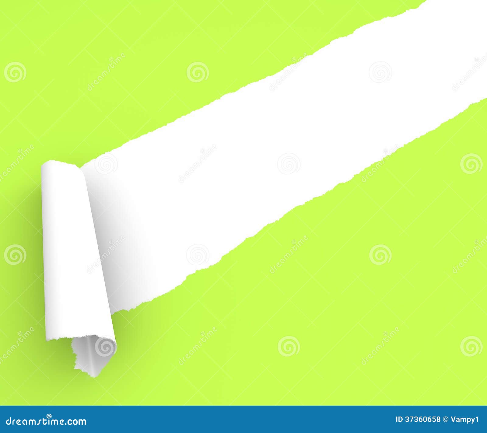 Torn paper green texture stock illustration. Illustration of blank ...