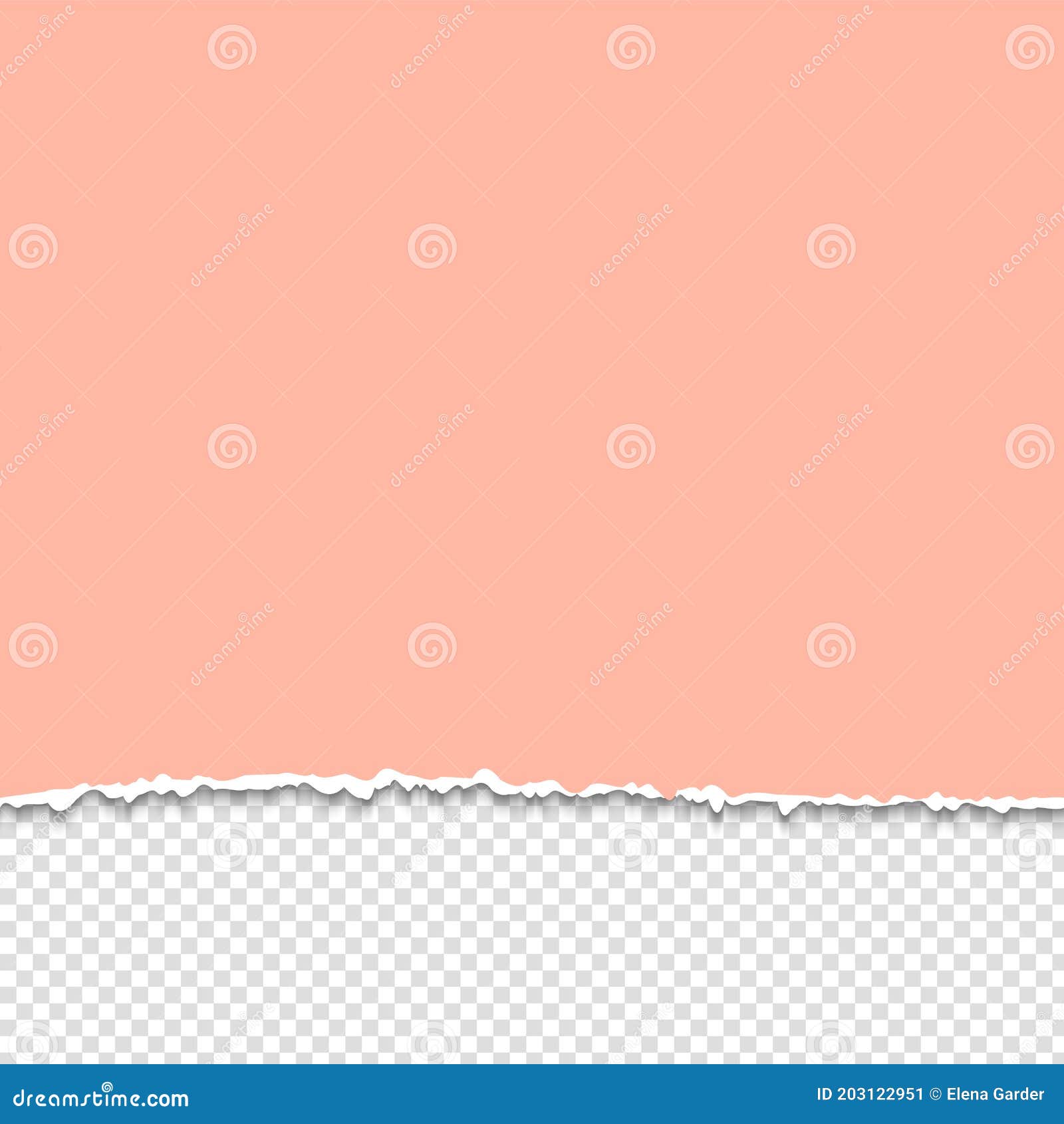 Torn A Half Sheet Of White Paper From The Bottom. Isolated On ...