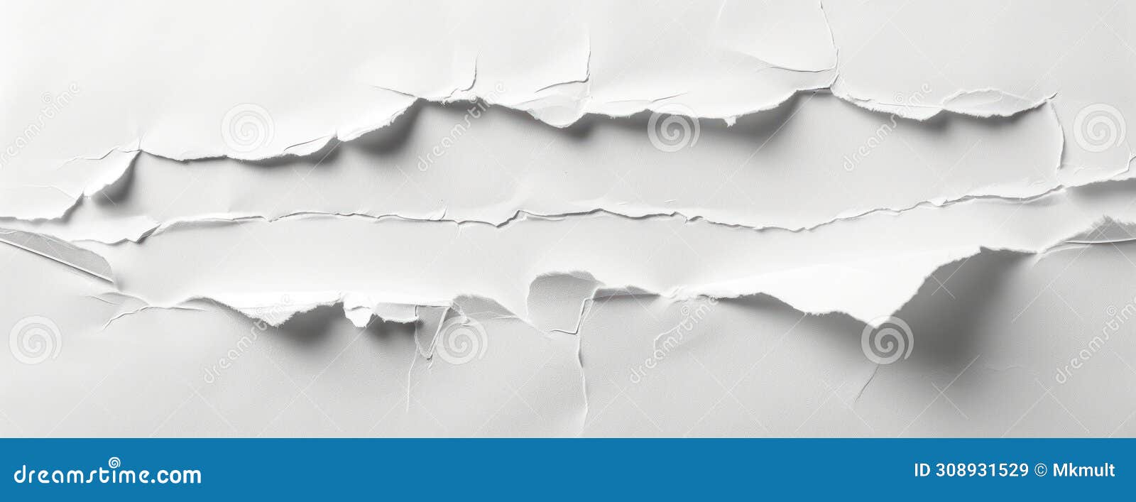 Torn Paper Halves stock image. Image of fragment, piece - 308931529