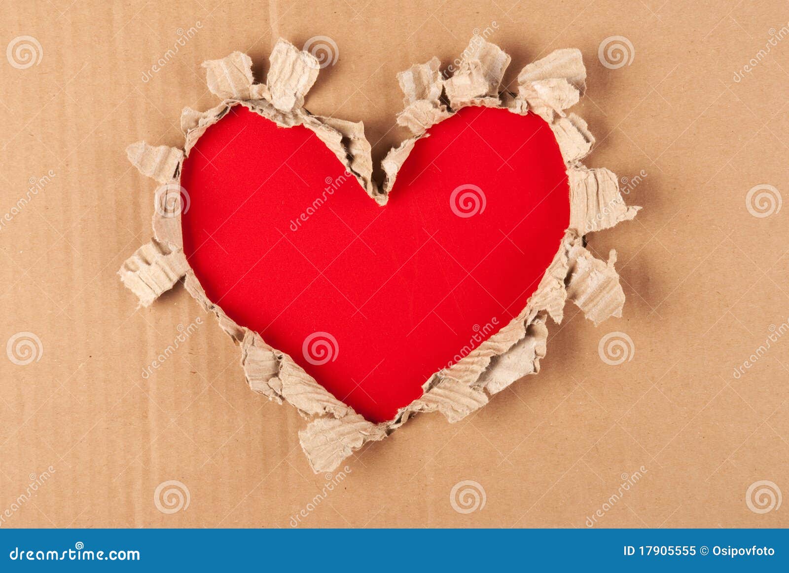 Torn paper heart stock image. Image of paperboard, pasteboard - 17905555