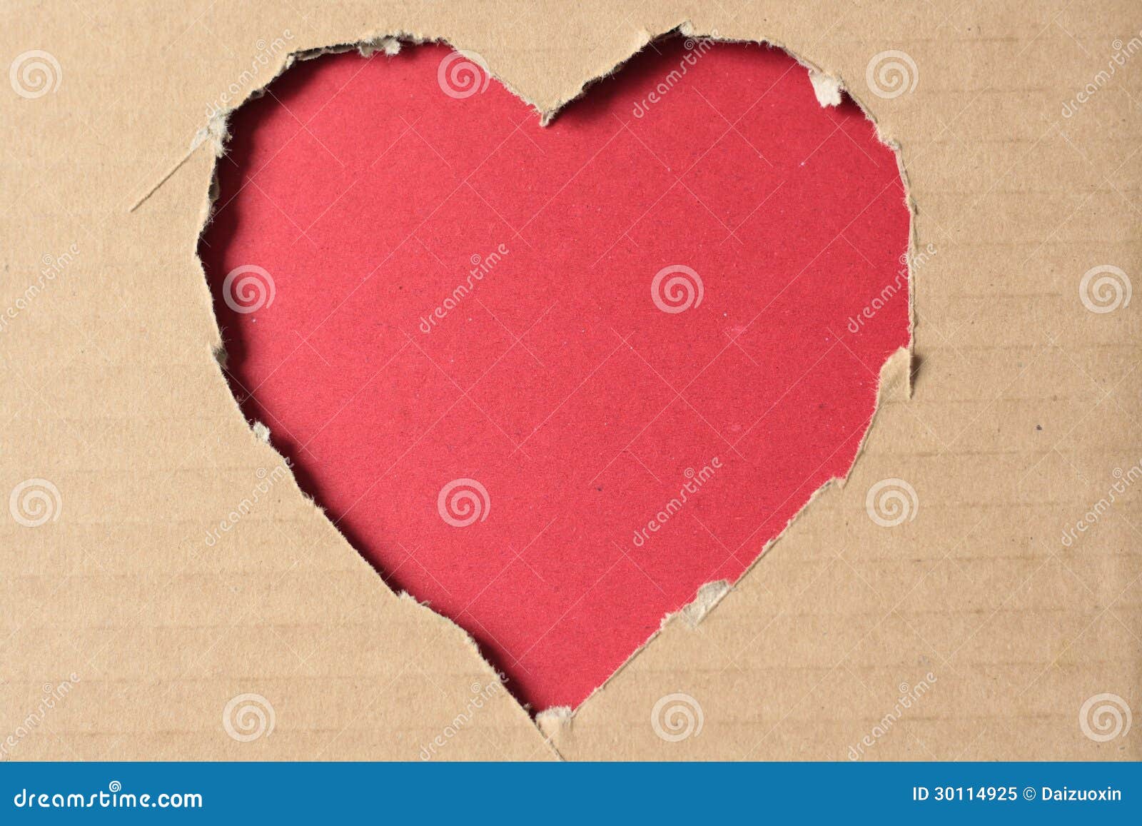 Torn paper heart stock image. Image of crease, crumple - 30114925