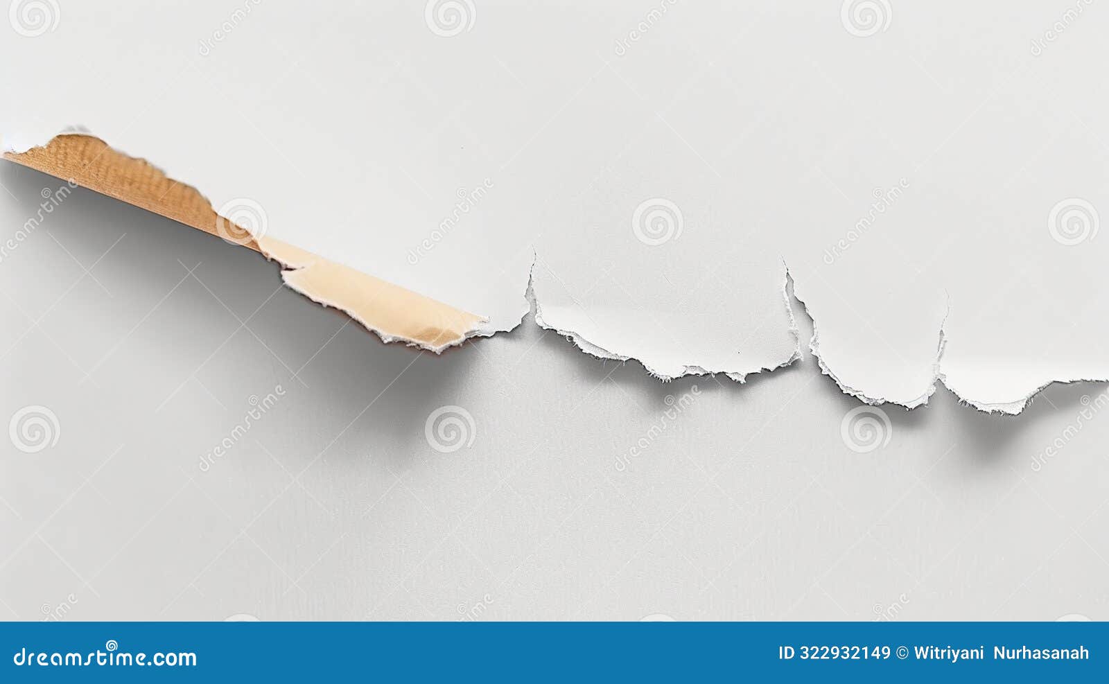 Torn Paper with a Hint of Beige Stock Illustration - Illustration of ...