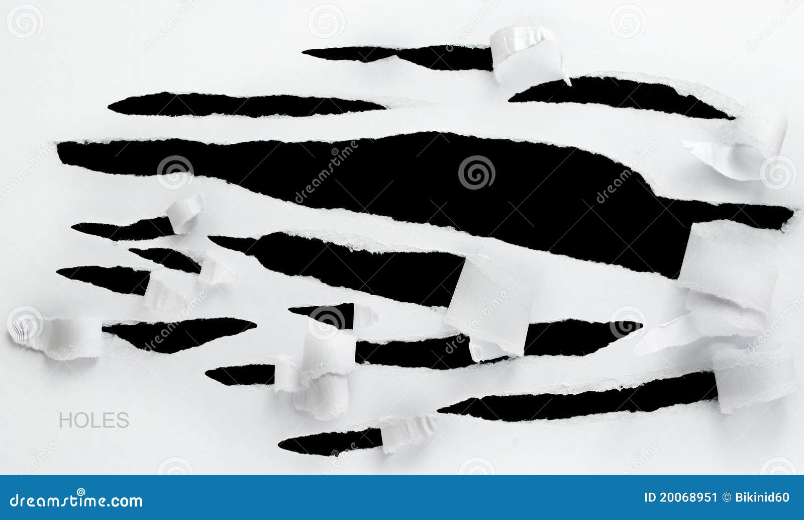 Torn paper holes stock image. Image of discovery, opening - 20068951