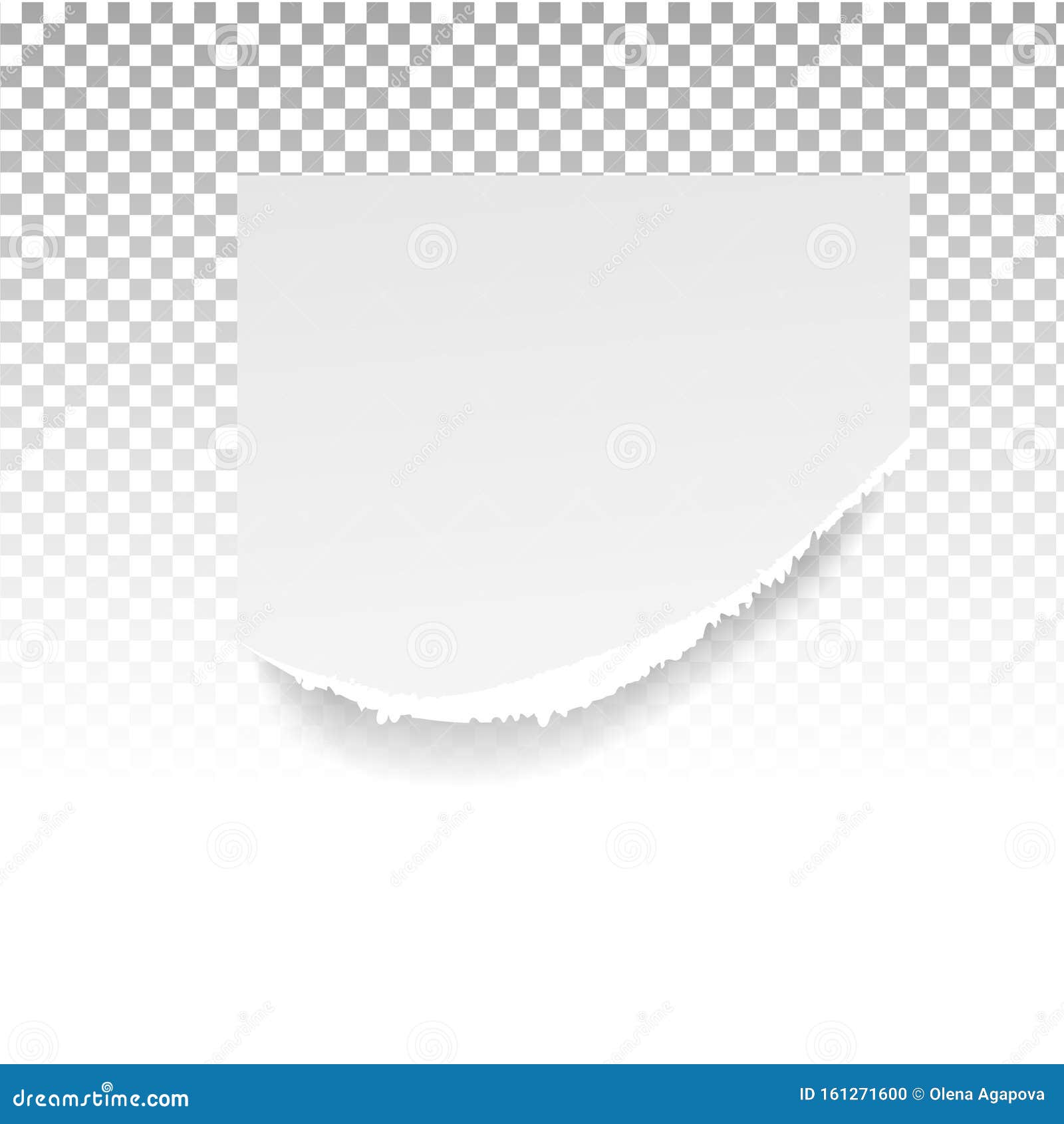 Torn Paper Holes. Hole in the Sheet of Paper on a Transparent ...