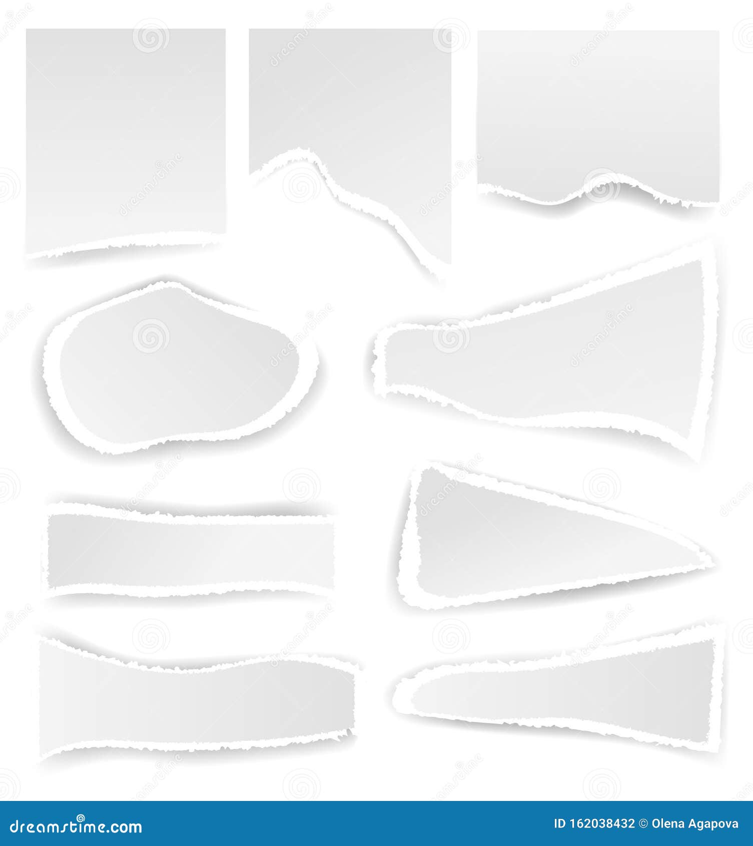 Torn Paper Holes. Hole in the Sheet of Paper on a Transparent ...