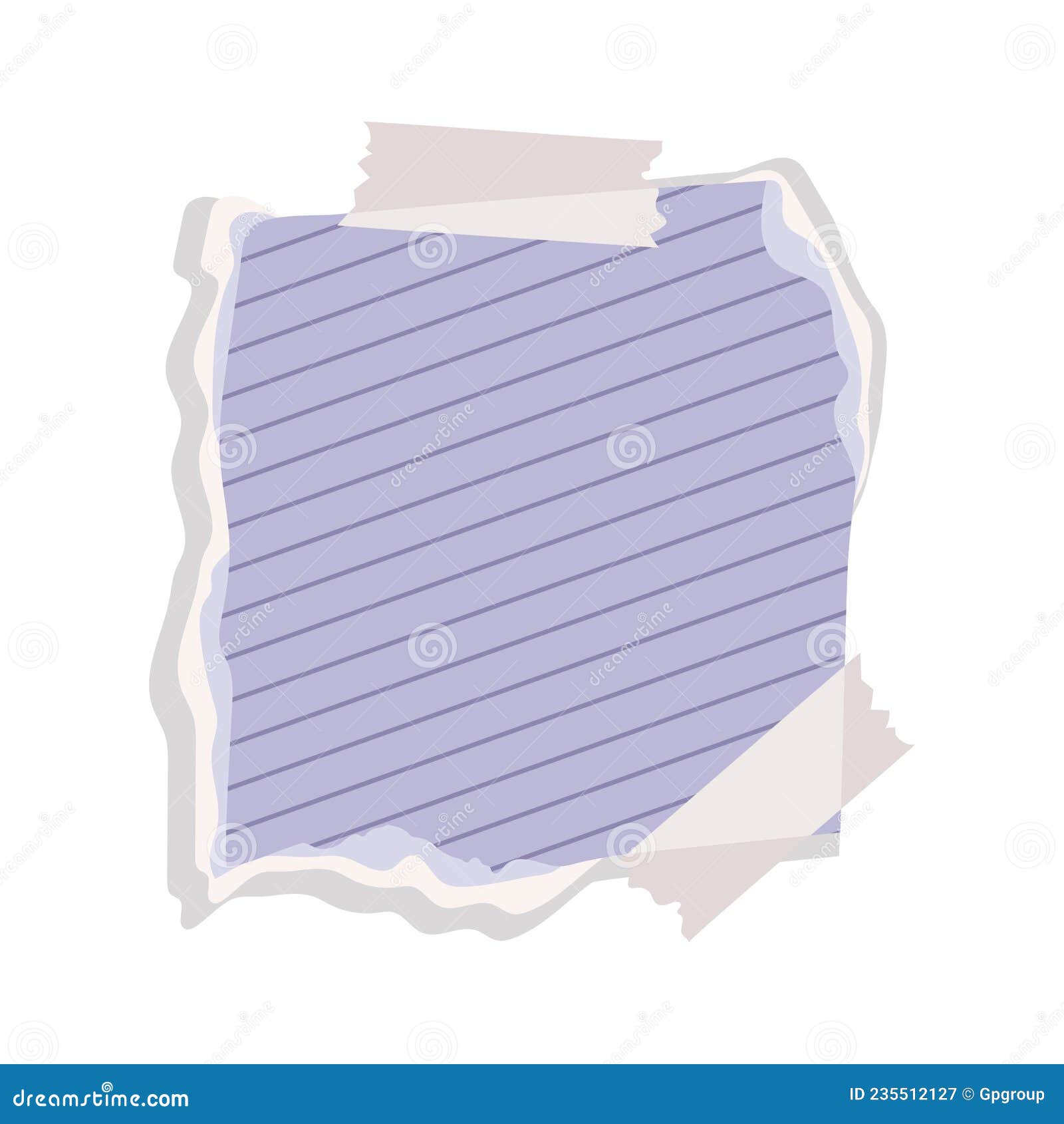 Torn paper illustration stock vector. Illustration of blank - 235512127