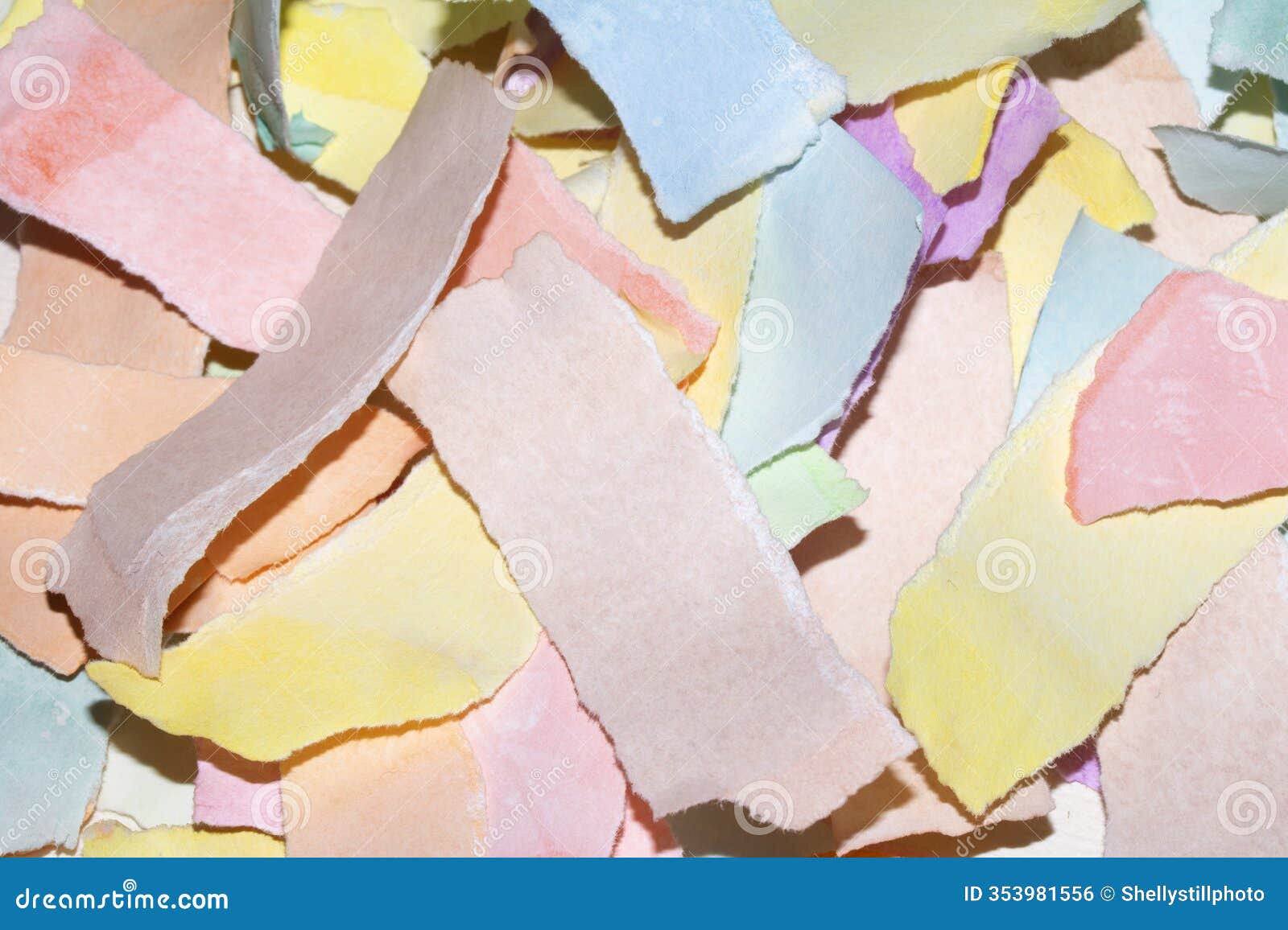 Torn Paper Layers Confetti Colour Delicate Abstract Gentle Texture ...