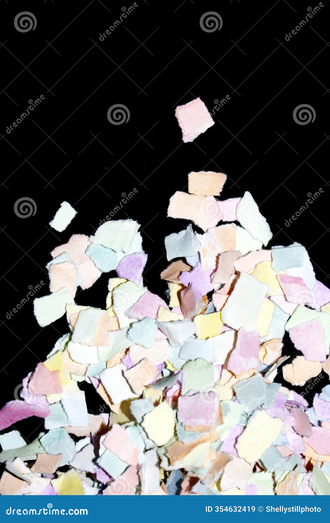 Torn Paper Layers Confetti Colour Delicate Abstract Gentle Texture ...