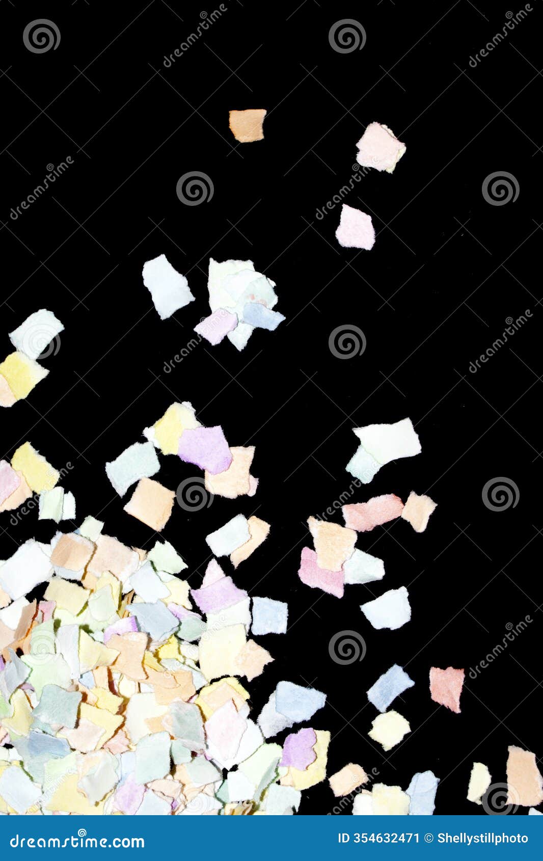 Torn Paper Layers Confetti Colour Delicate Abstract Gentle Texture ...