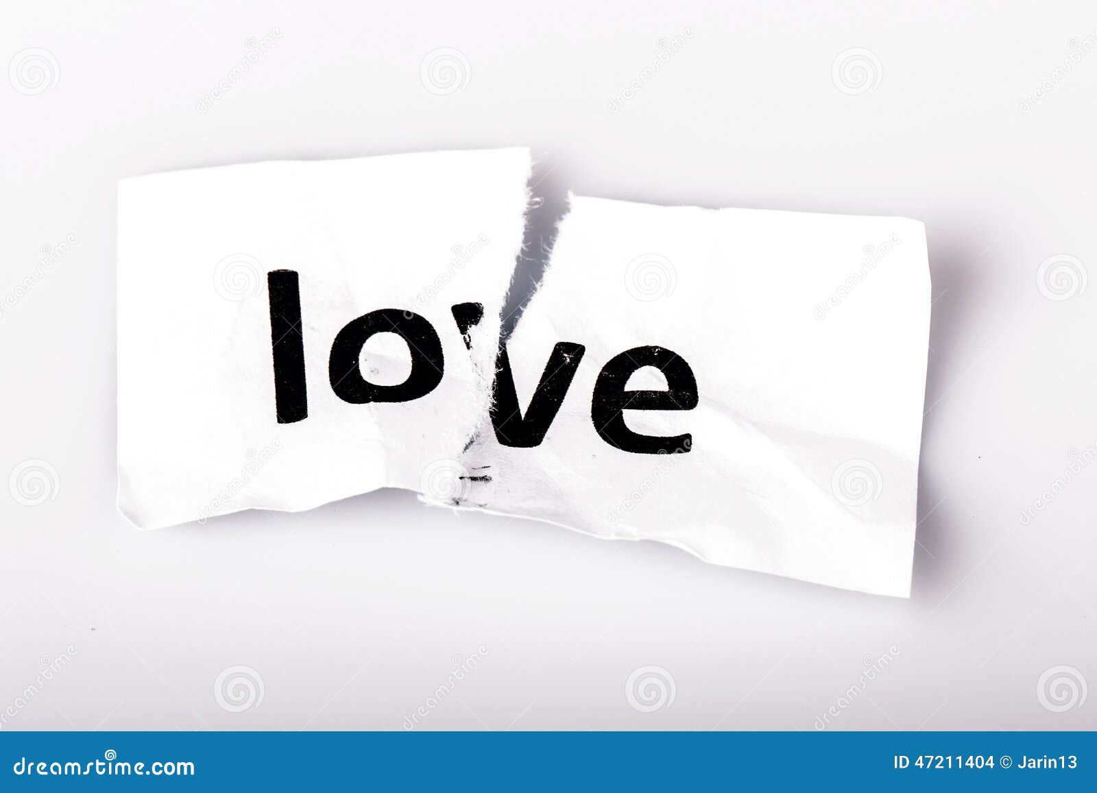 Torn Paper with Love - Concept of Broken Love Stock Photo - Image of ...