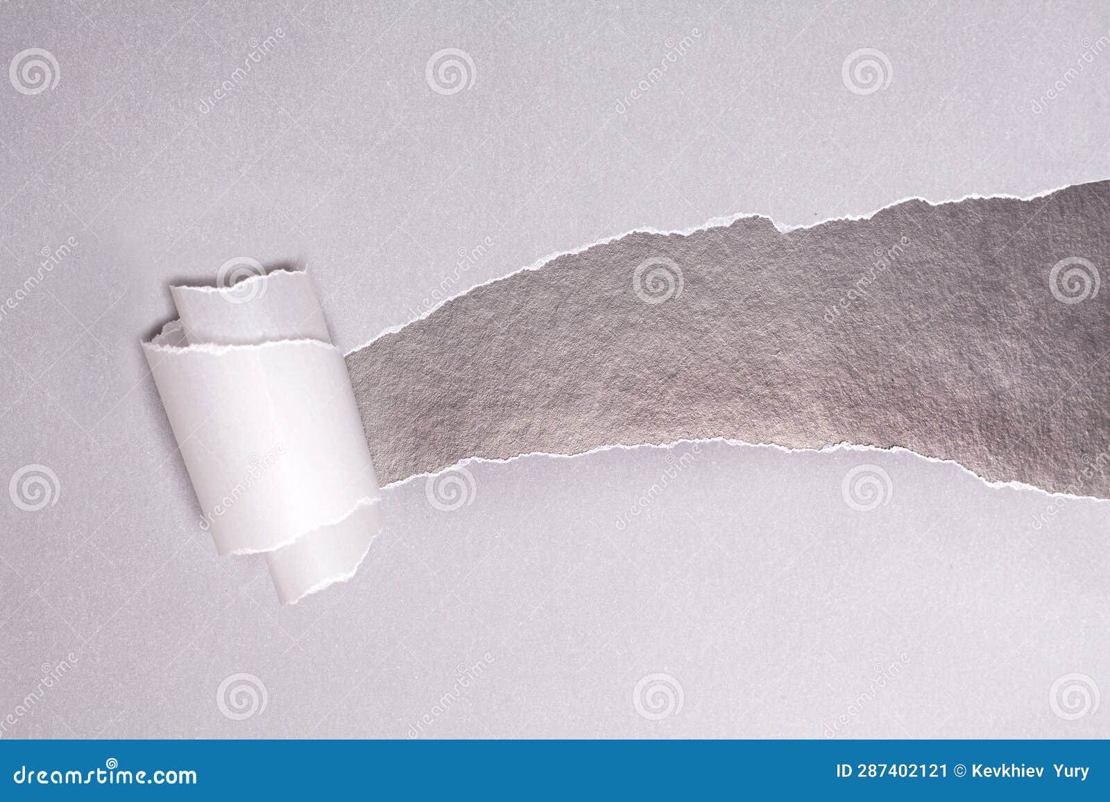 Torn Paper with Opening Showing Black Background. Stock Image - Image ...