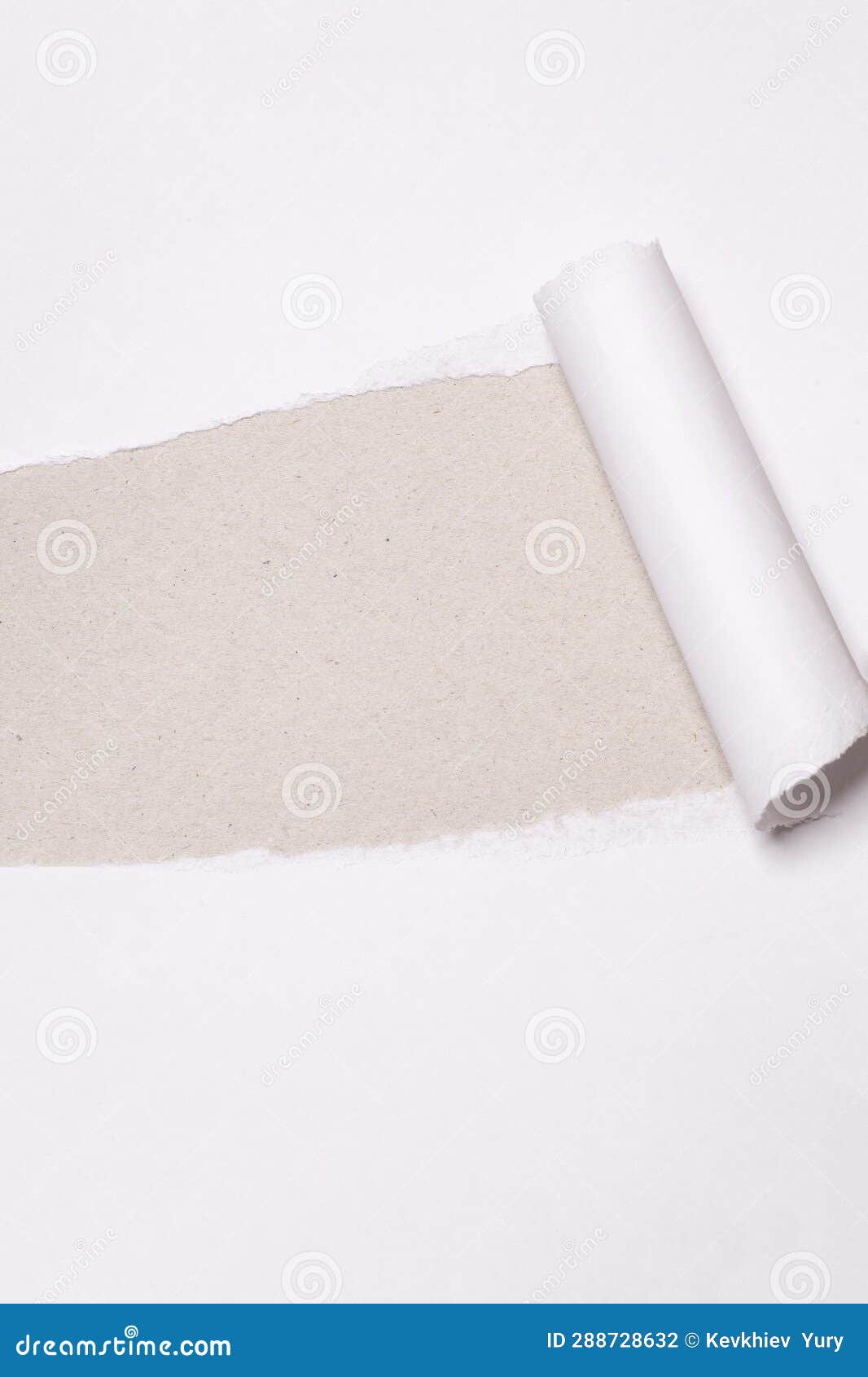 Torn Paper with Opening Showing Cardboard Paper Background Stock Photo ...