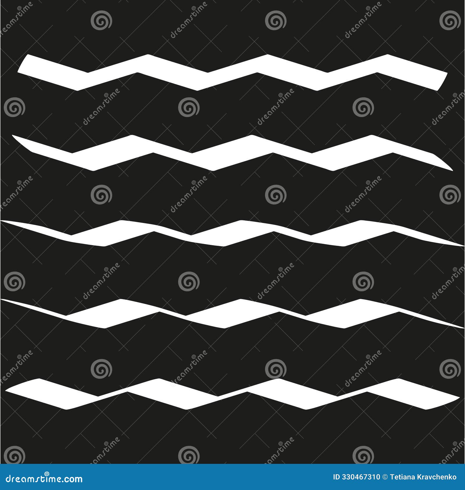 Torn Paper Pattern. Jagged White Lines. Black Background Design ...