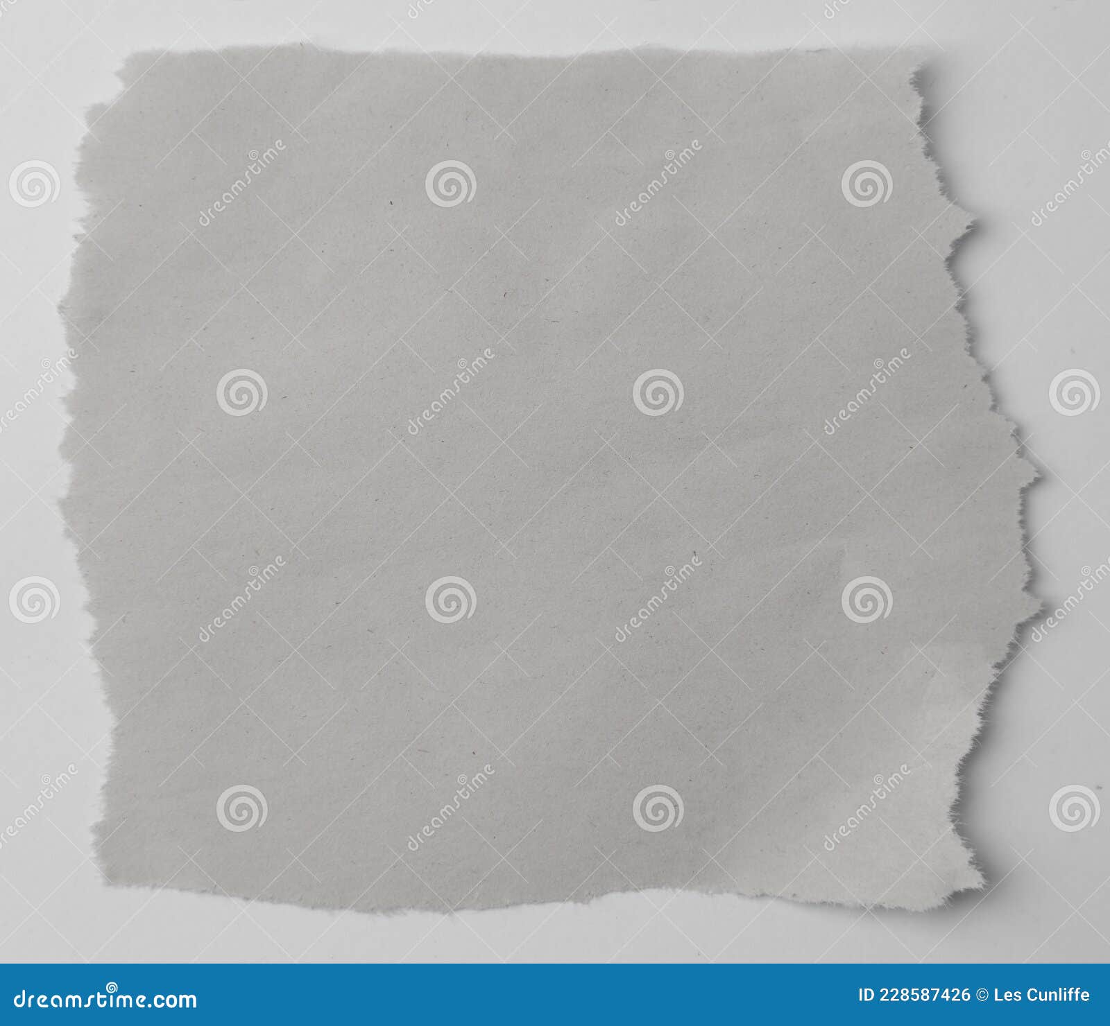 Torn paper piece stock photo. Image of single, close - 228587426