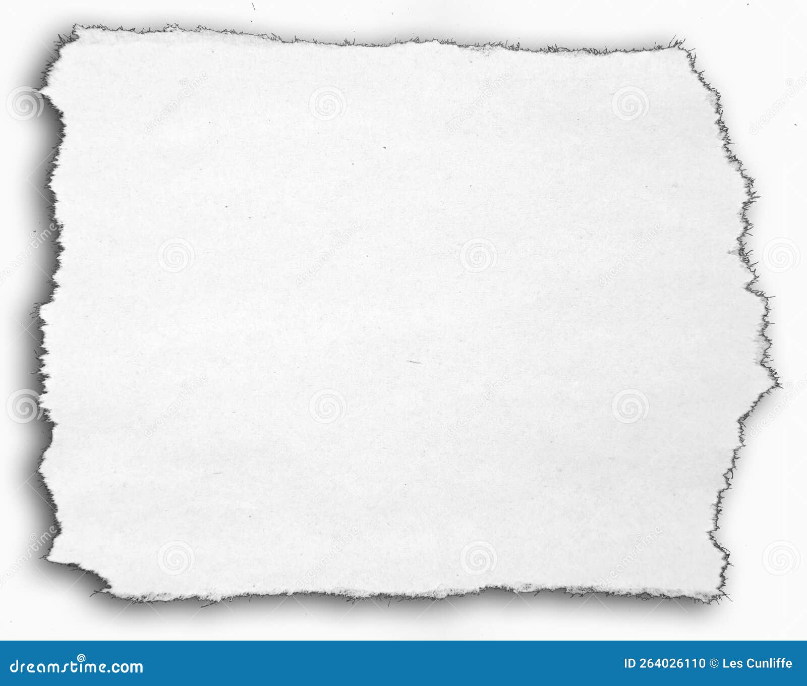 Torn paper piece stock photo. Image of edges, isolated - 264026110