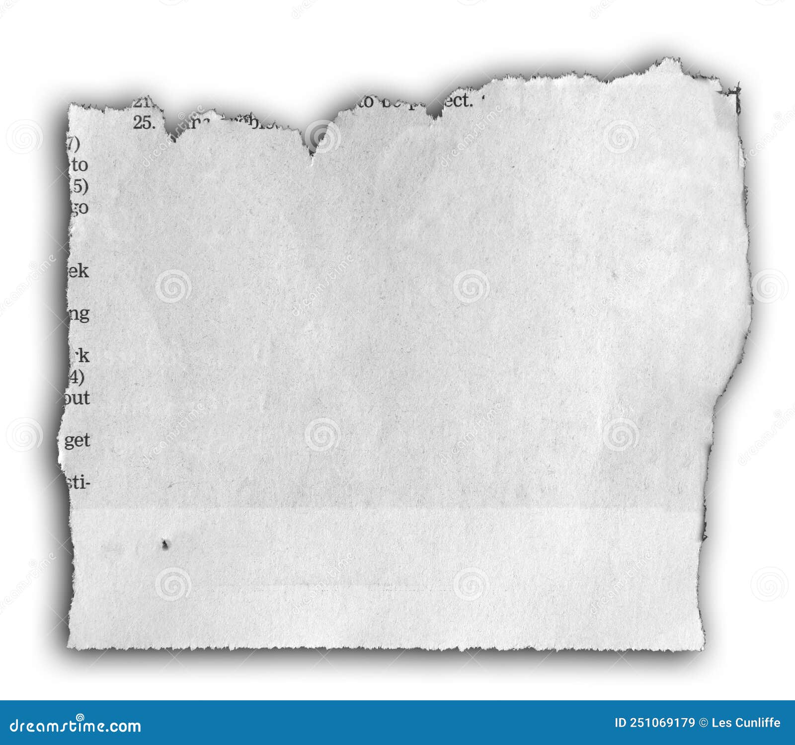 Torn paper piece stock image. Image of news, photograph - 251069179
