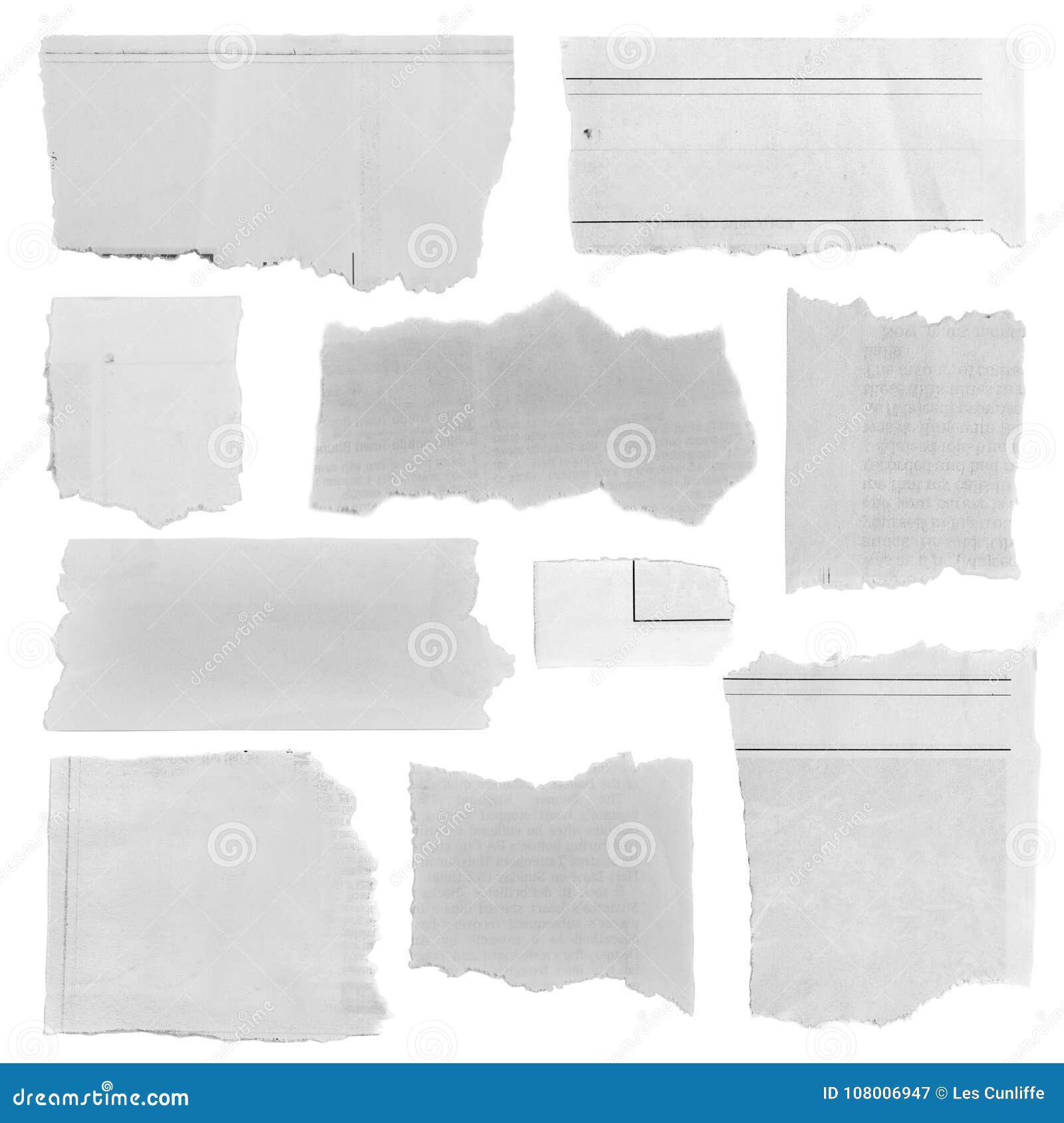 Torn paper pieces stock image. Image of grey, copy, ripped - 108006947