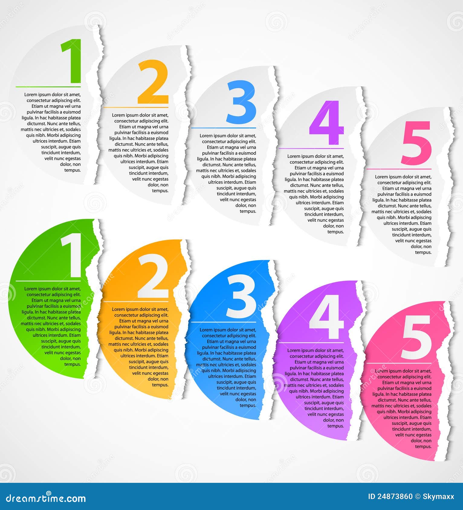 Paper Progress Background Cartoon Vector | CartoonDealer.com #90303101