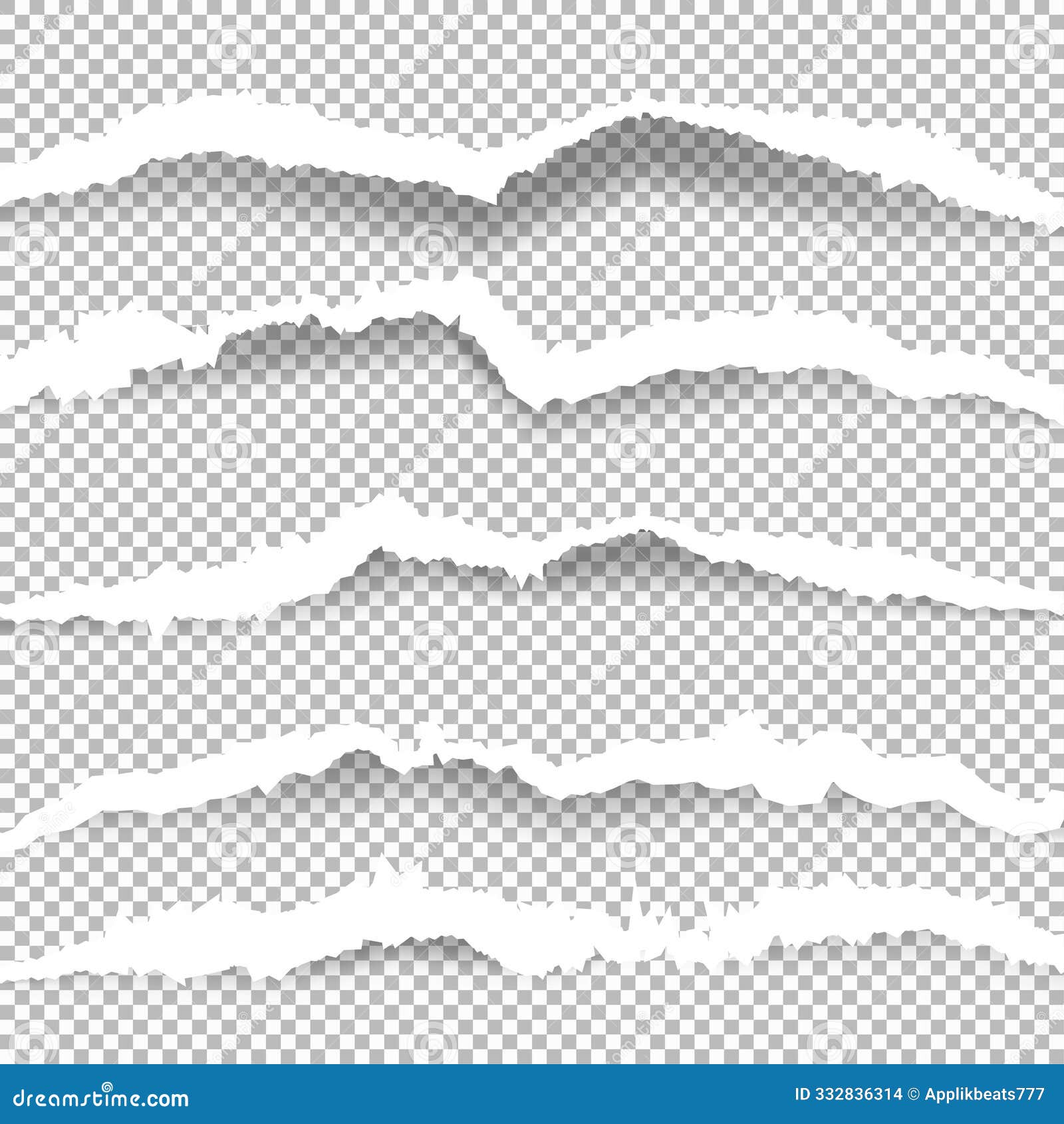 Torn Paper with Ripped Edges Stock Vector - Illustration of design ...