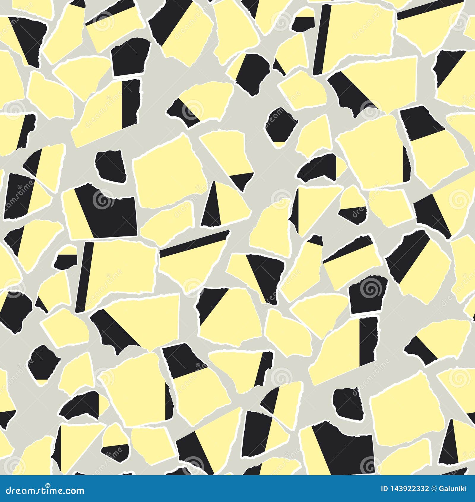 Torn Paper Scraps Flat Vector Seamless Pattern Stock Vector ...