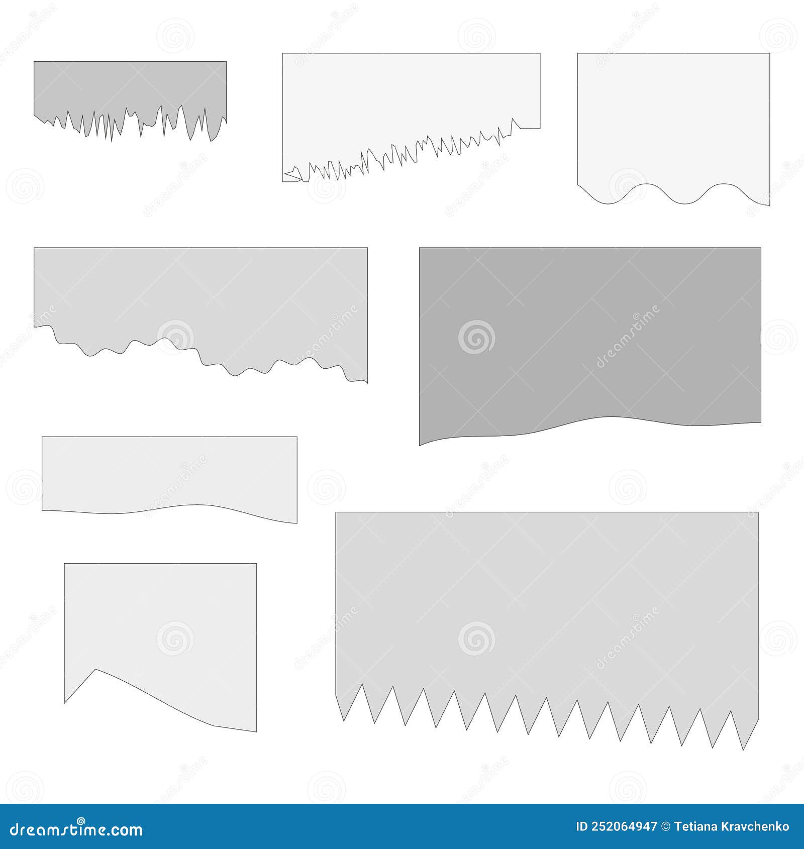 Torn Paper Shape. Vector Illustration. Stock Image Stock Vector ...