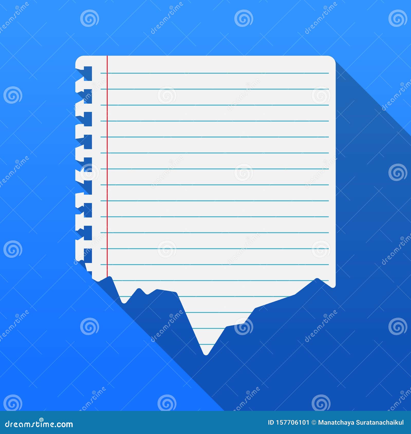 Torn paper sheet. stock illustration. Illustration of background ...