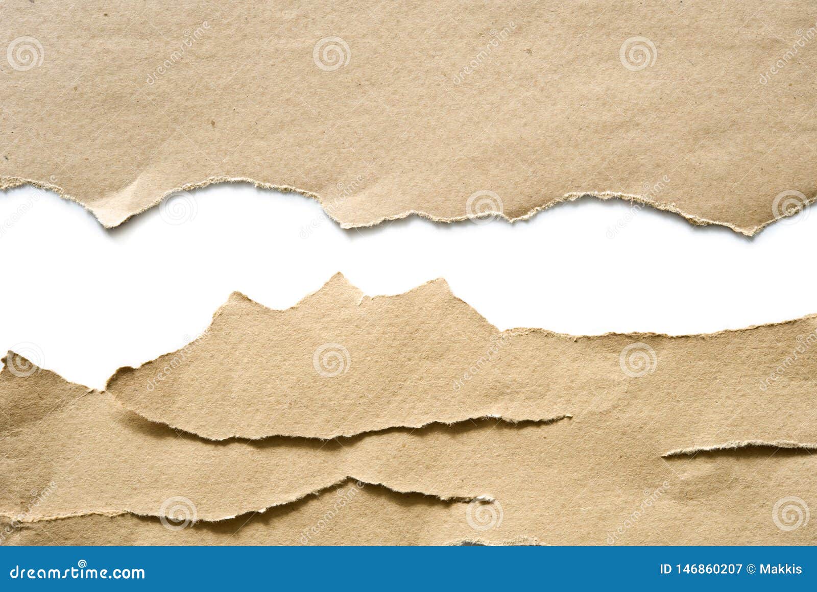 Torn paper sheets stock image. Image of brown, parchment - 146860207