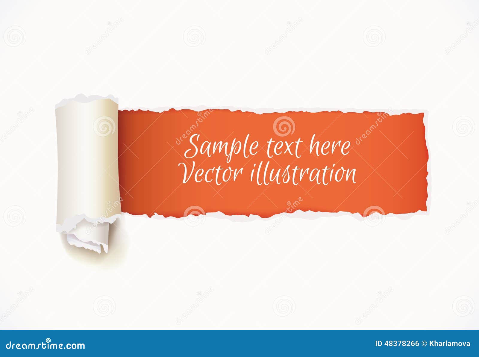 Torn Paper with Space for Text Stock Vector - Illustration of banner ...