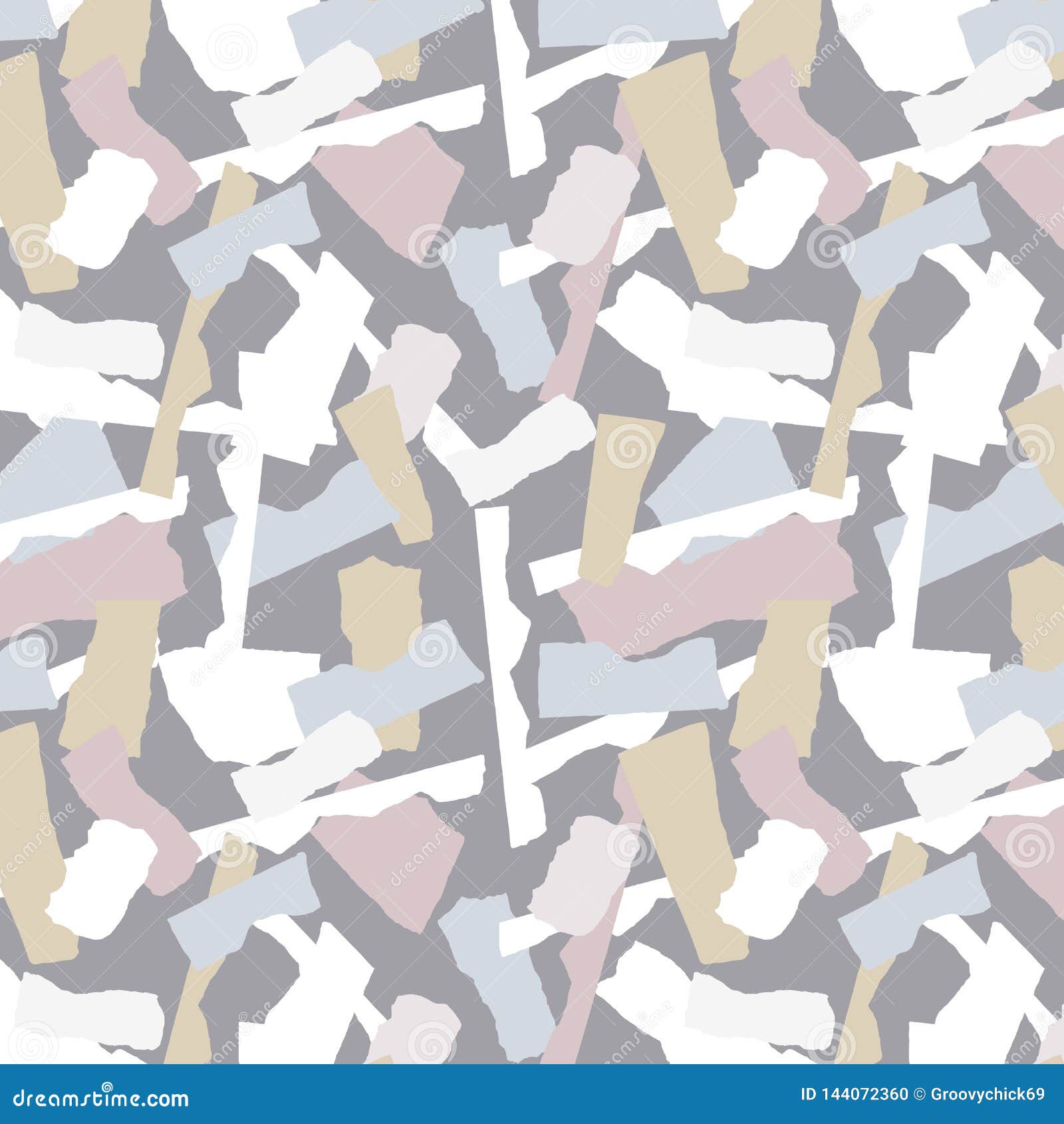 Torn Paper Style Pattern Design. Seamless Repeating Pattern Stock ...