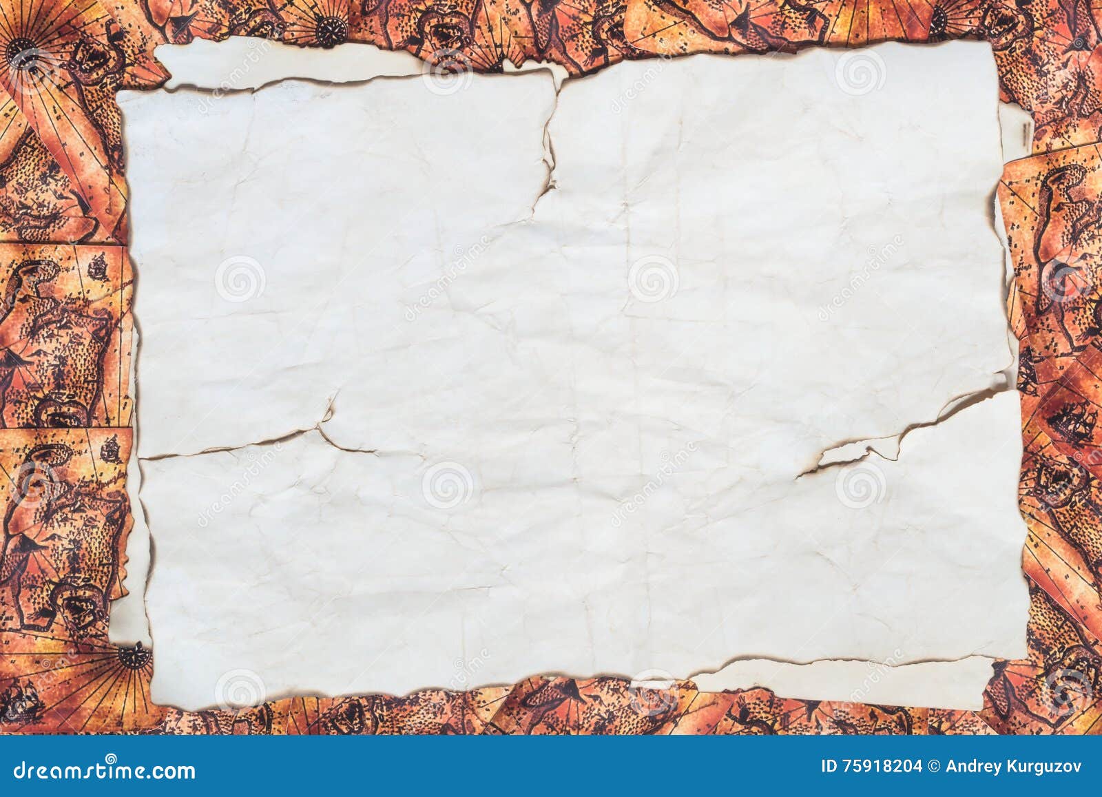 Torn Paper on the Table Background Stock Photo - Image of table, retro ...