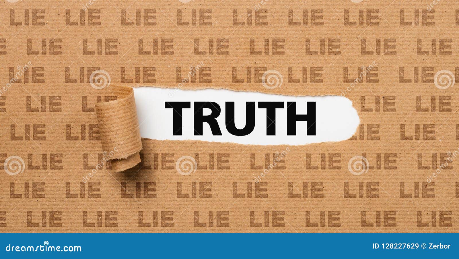 Torn Paper - Truth or Lie stock image. Image of choice - 128227629