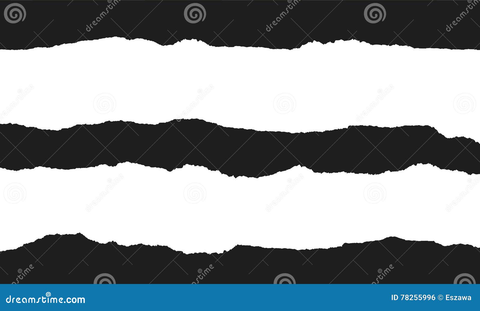 Torn Paper Vector, Design Element Black and White Stock Vector ...