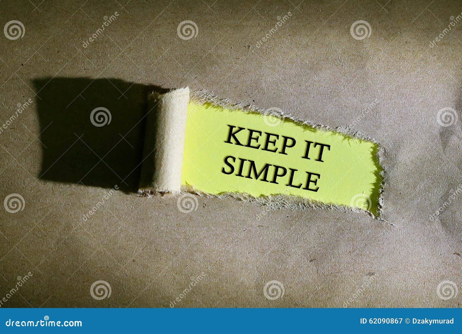 Torn Paper with Word KEEP it SIMPLE Stock Image - Image of consulting ...