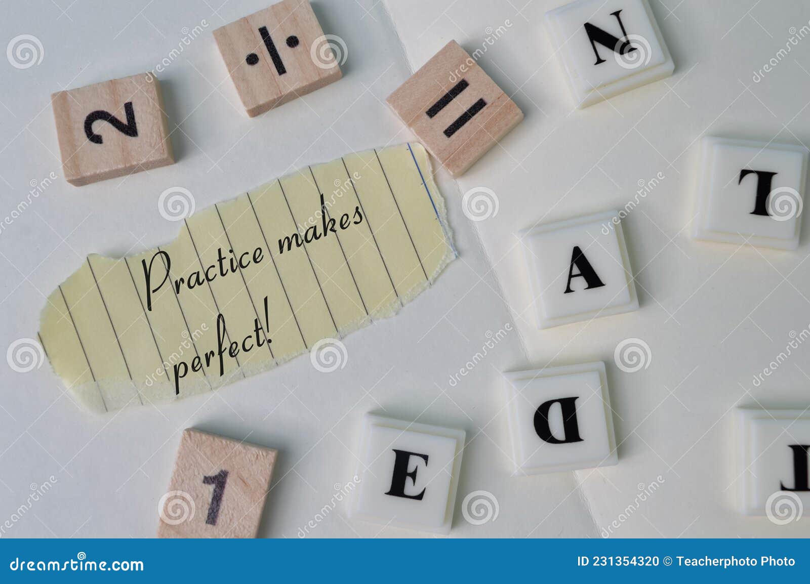 Torn Paper Written with Text PRACTICE MAKES PERFECT Stock Photo - Image ...