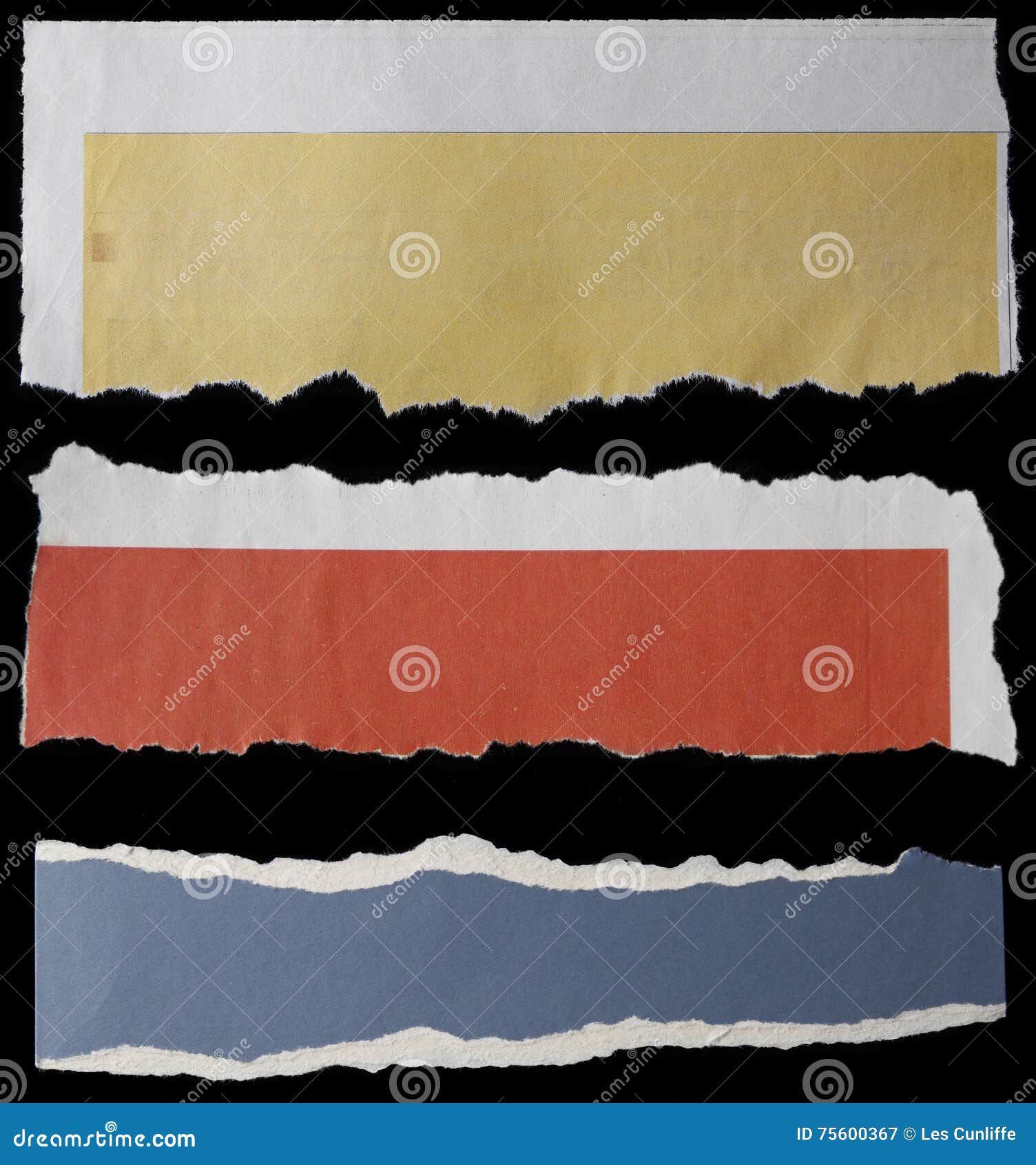 Torn papers stock image. Image of newspaper, label, papers - 75600367