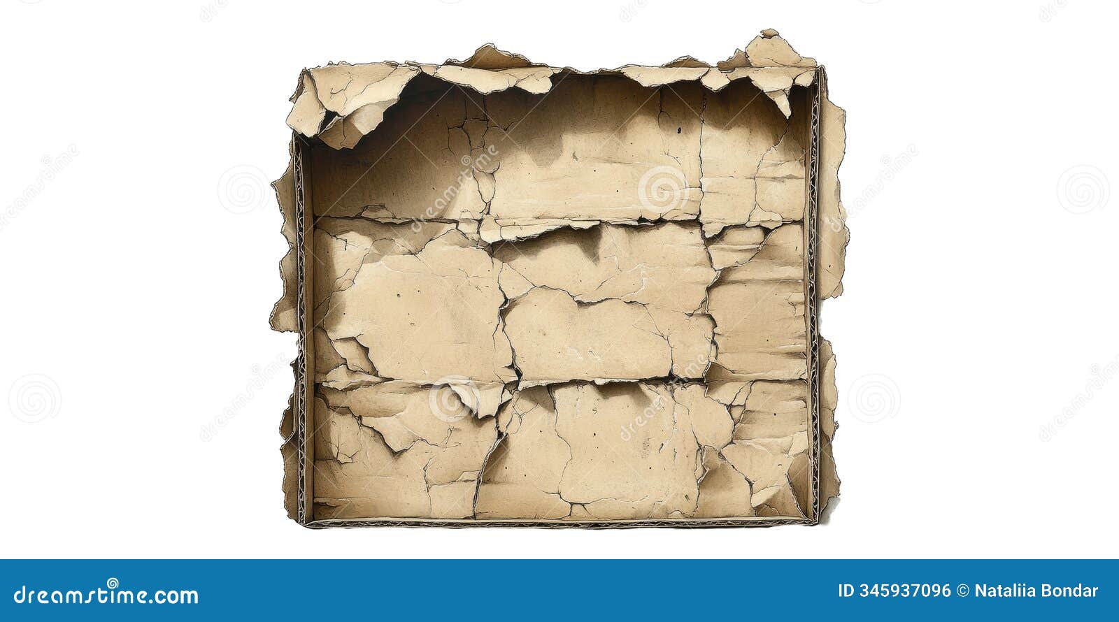 Torn Parchment Sheet with Cracked Texture Isolated on Transparent ...