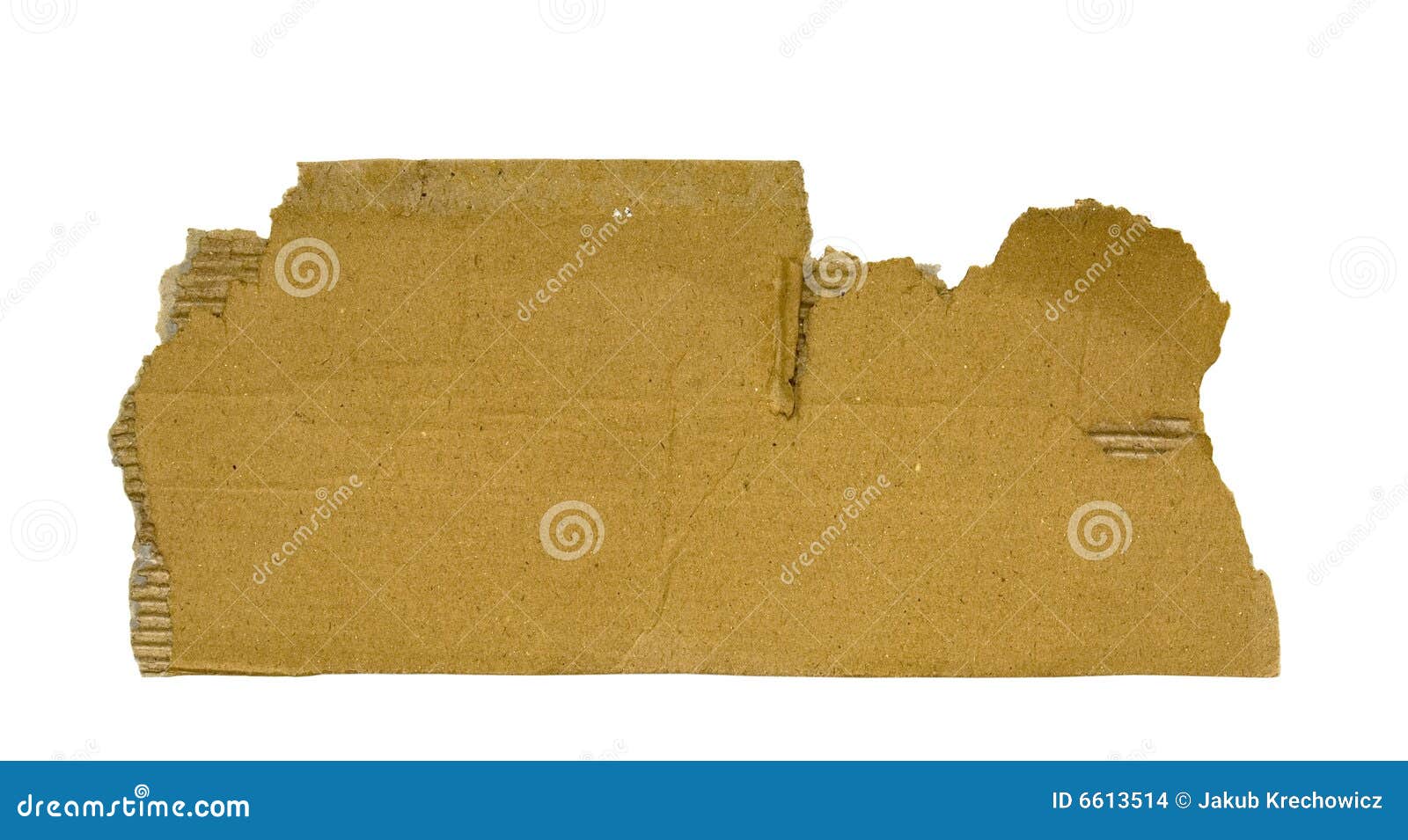 Torn piece of cardboard stock photo. Image of ripped, crumple - 6613514