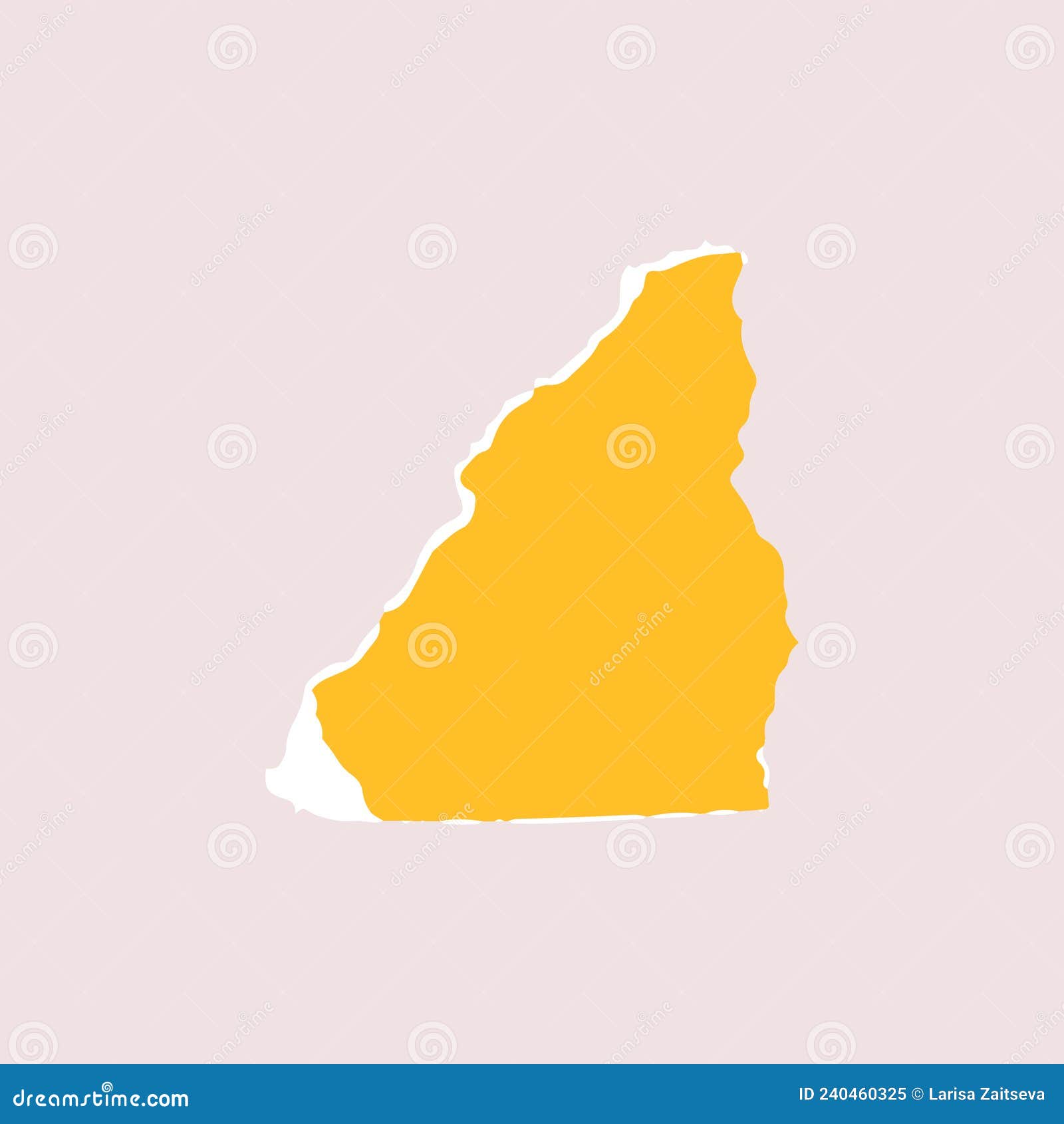 Torn Piece of Paper Isolated. Triangle Piece of Paper with a Torn Edge ...