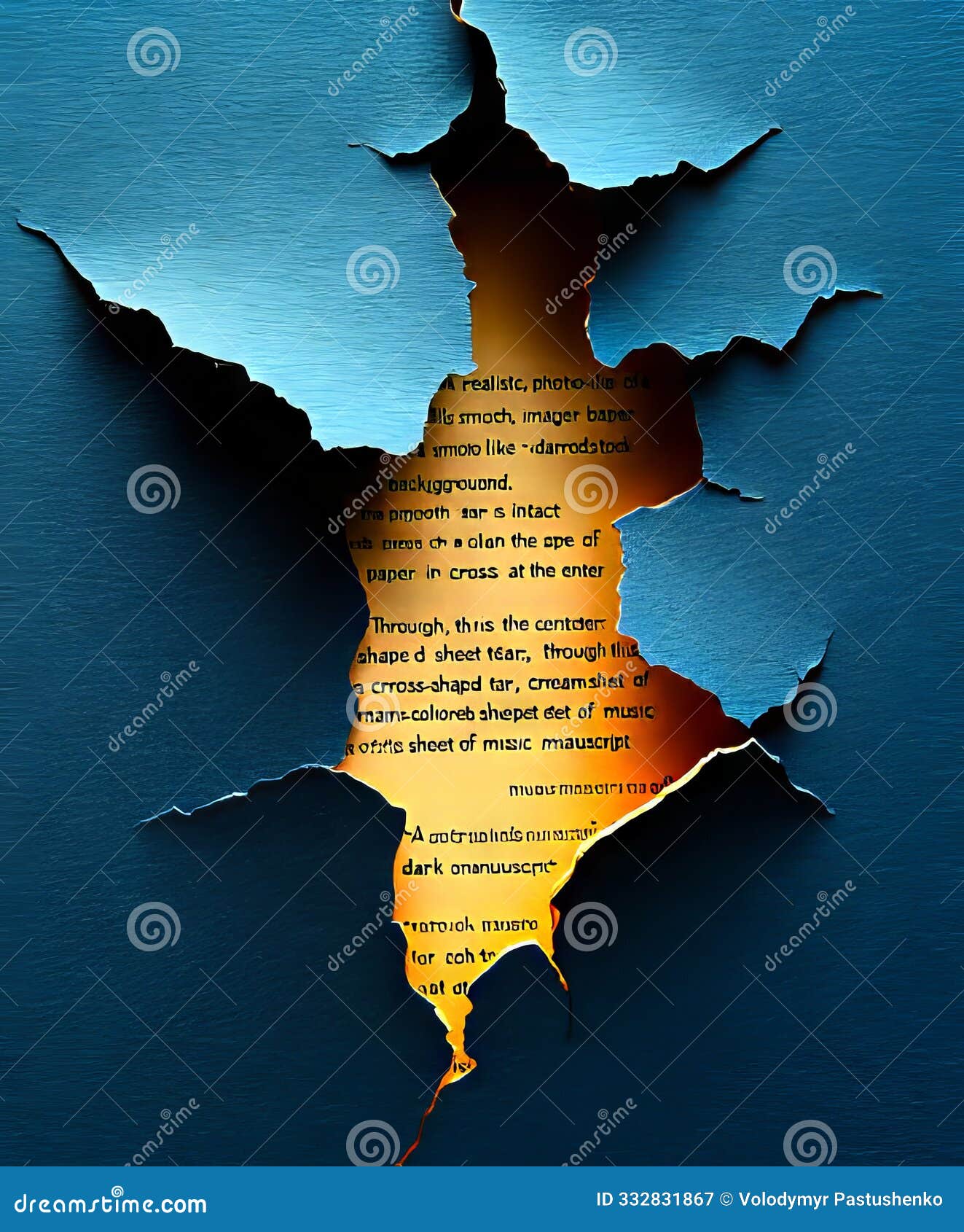 A Torn Piece of Paper with a Poem Written on it Stock Image - Image of ...