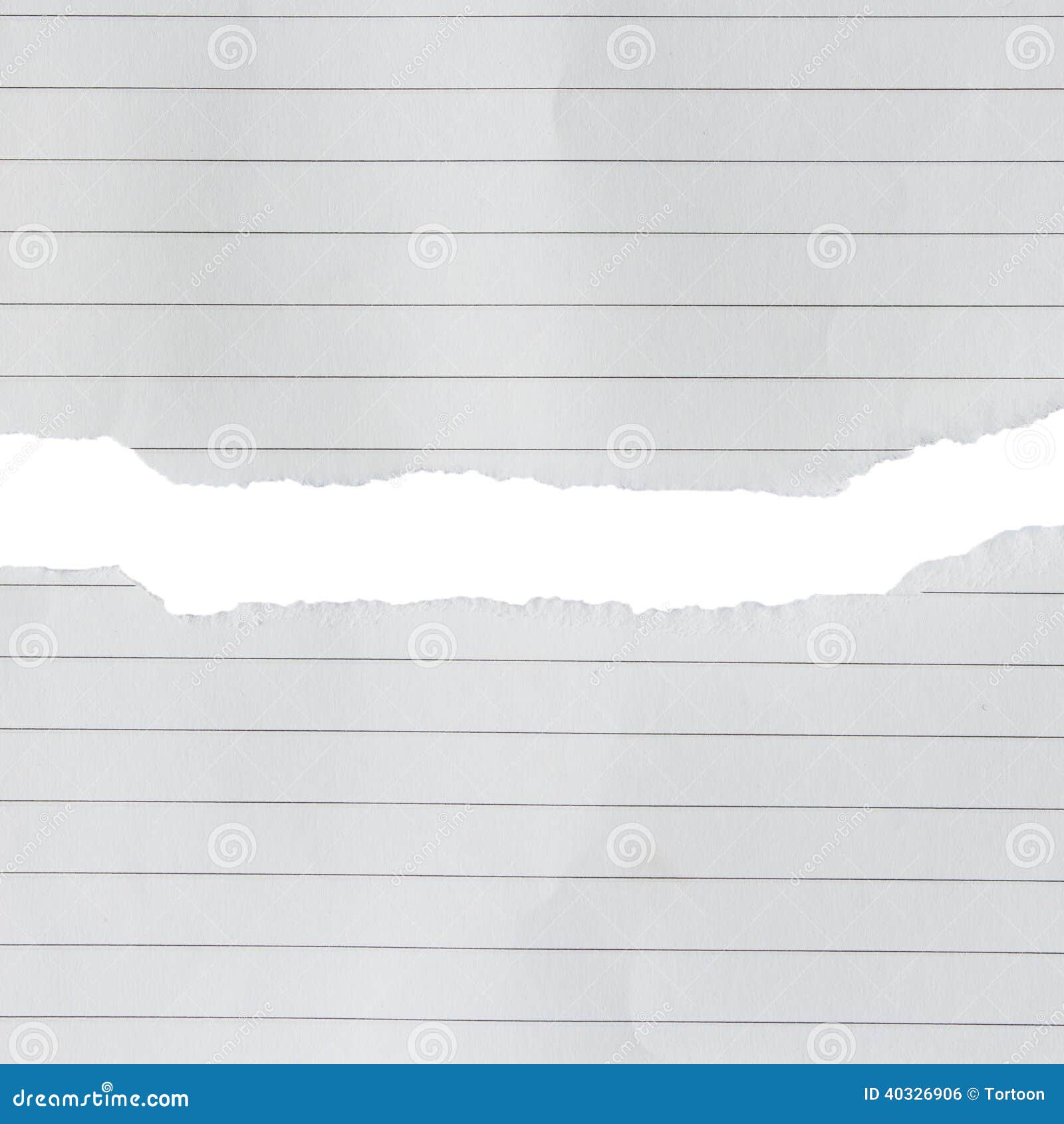 Torn pieces paper line stock photo. Image of black, space - 40326906