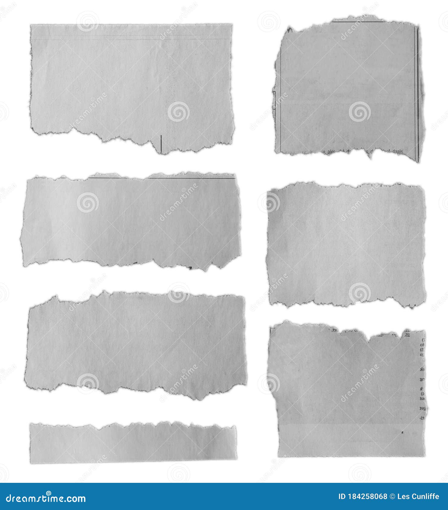 Torn pieces of paper stock photo. Image of pieces, quot - 184258068