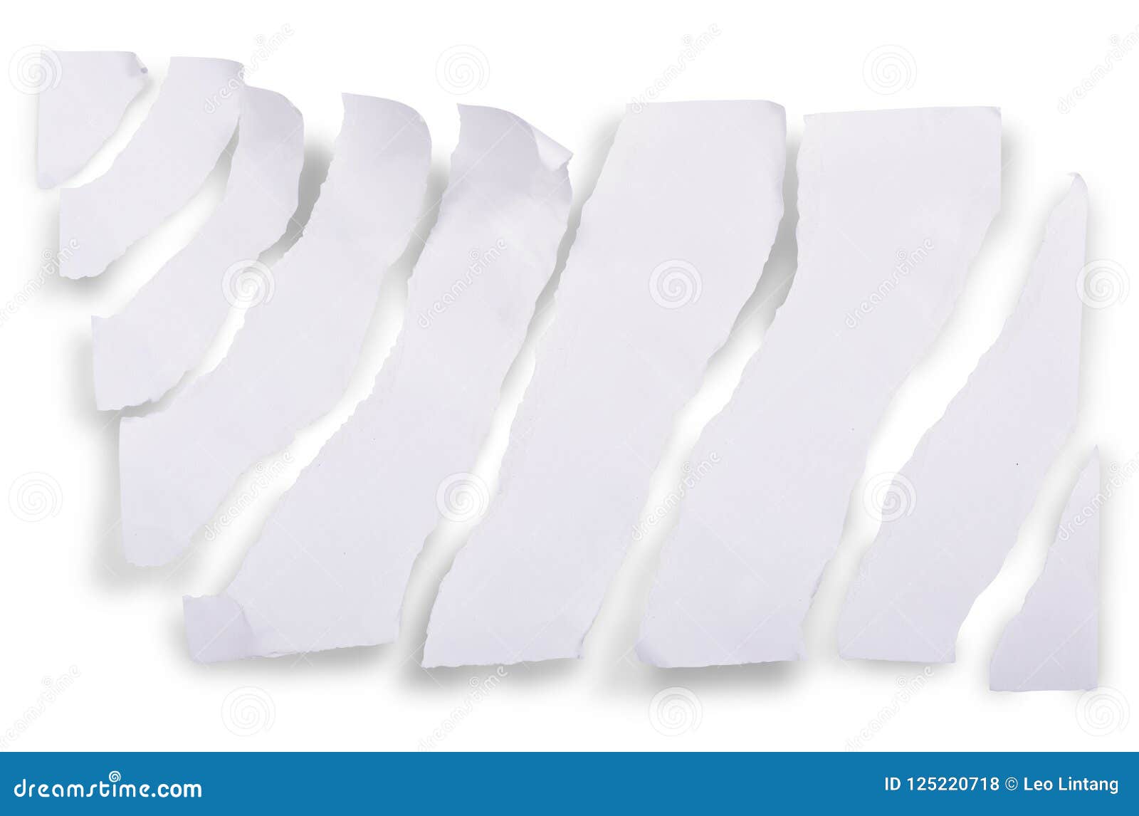 Torn pieces of paper stock photo. Image of letter, crumpled - 125220718