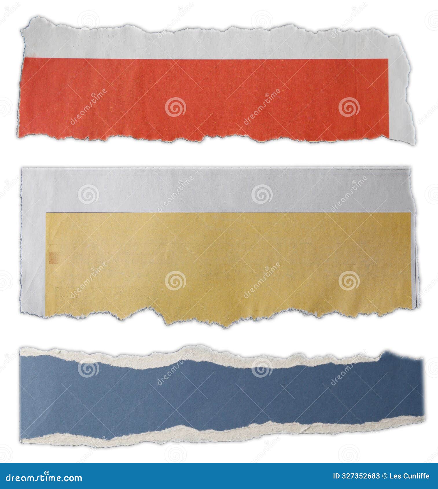 Torn pieces of paper stock image. Image of paper, edges - 327352683